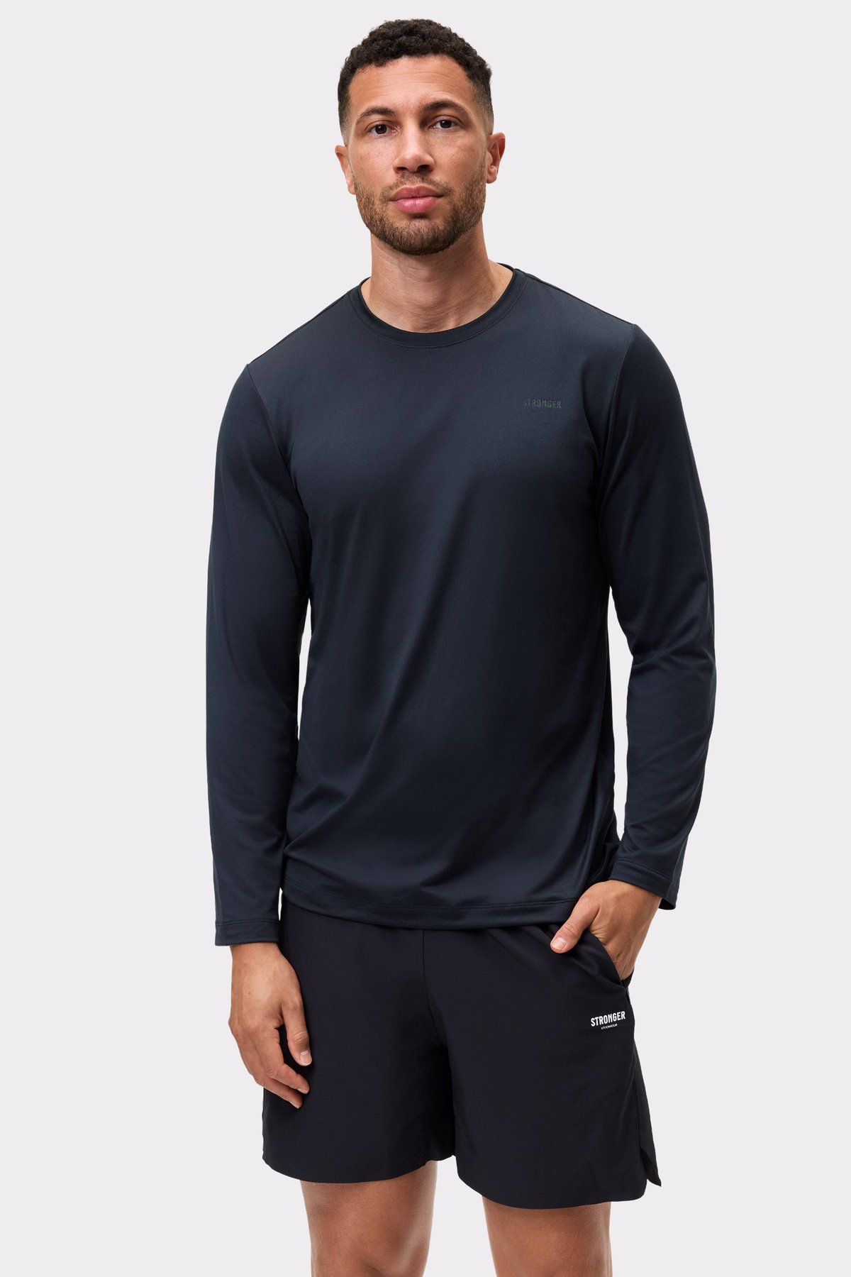 Training Long Sleeve Black I Quick-Drying I STRONGER