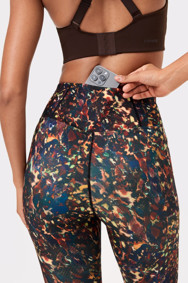Printed Leggings Tortoise Shell I Hohe Taille I STRONGER